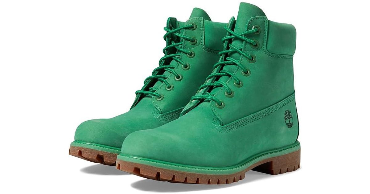 Timberland 50Th Anniversary Edition Premium 6-Inch Waterproof (Medium Nubuck) Boots in Green for ...