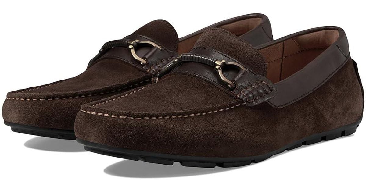 Florsheim Motor Moc Toe Bit Driver Shoes 9.5 W (3E) Leather in Black ...