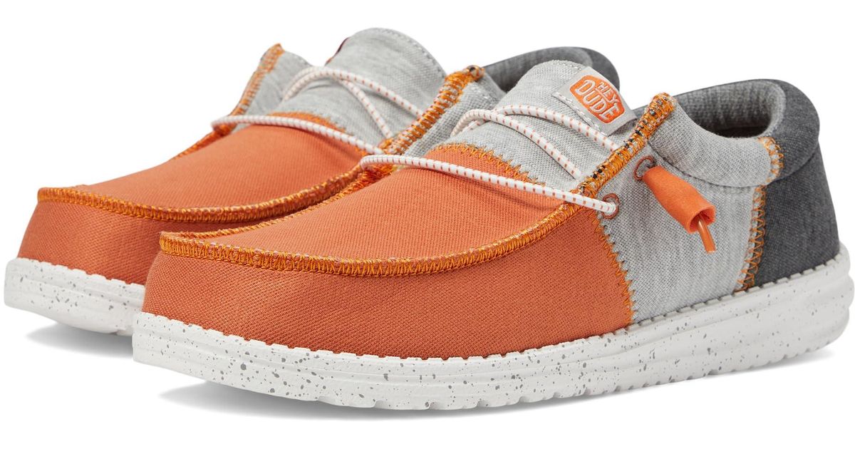 Hey Dude Wally Tri-varsity Slip-on Casual Shoes in White for Men | Lyst