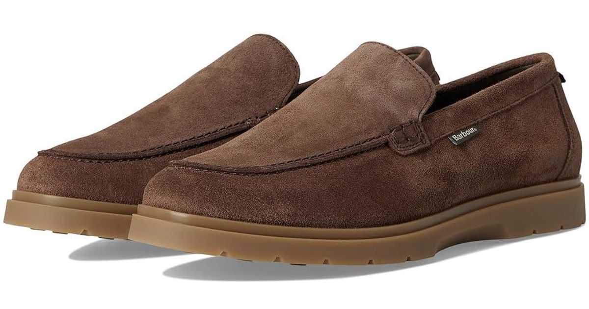 Barbour Carty Loafer Shoes in Brown for Men | Lyst
