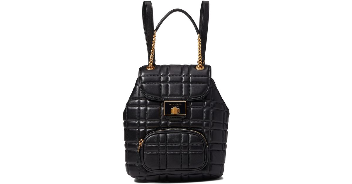 Kate Spade Evelyn Quilted Backpack In Black Lyst