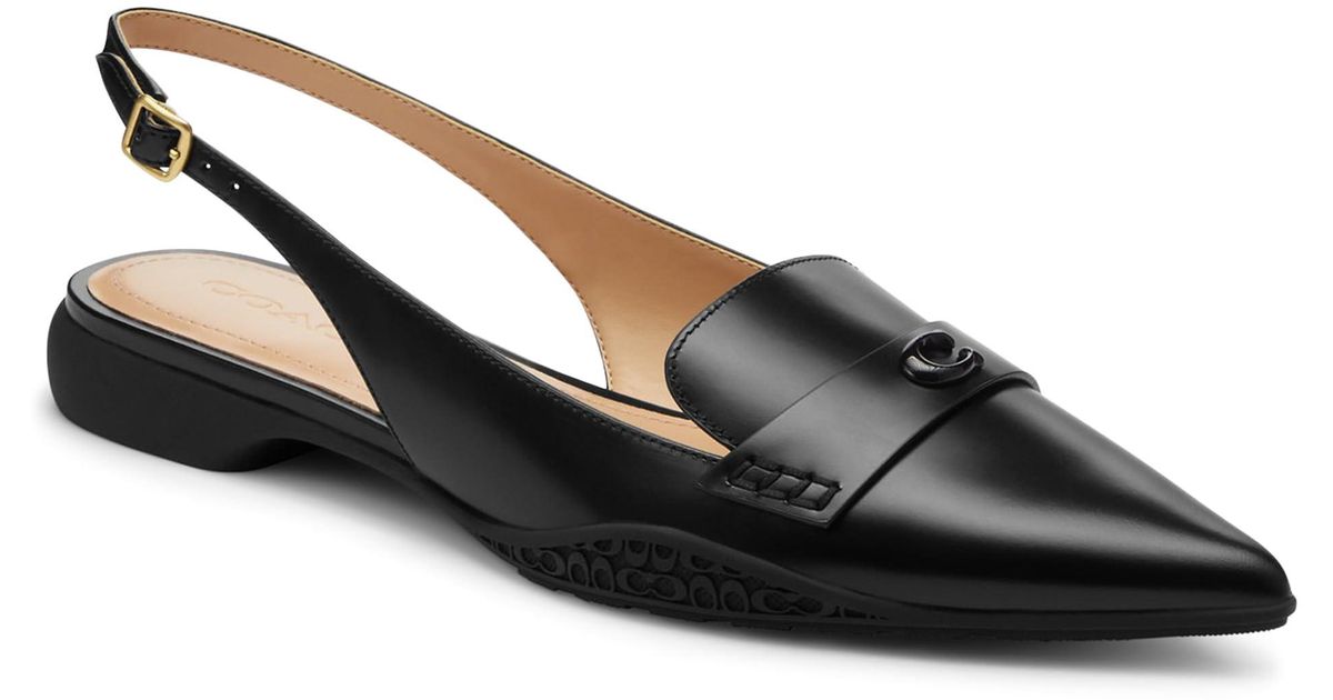 COACH Carrie Skimmer in Black | Lyst