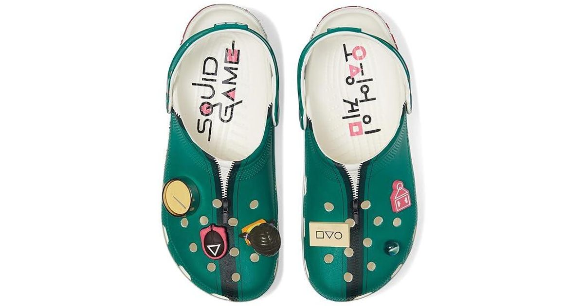 Crocs™ Squid Game Classic Clogs Slippers 5 in Green | Lyst