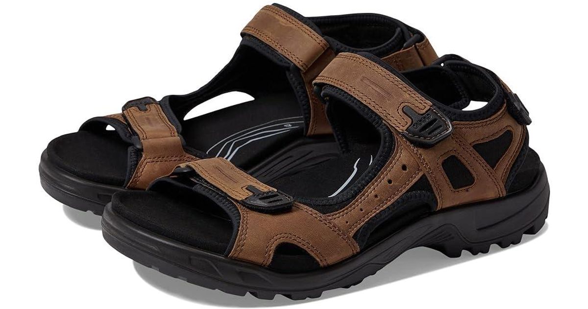 Ecco Yucatan Plus Sandal (Sierra) Shoes in Black for Men | Lyst