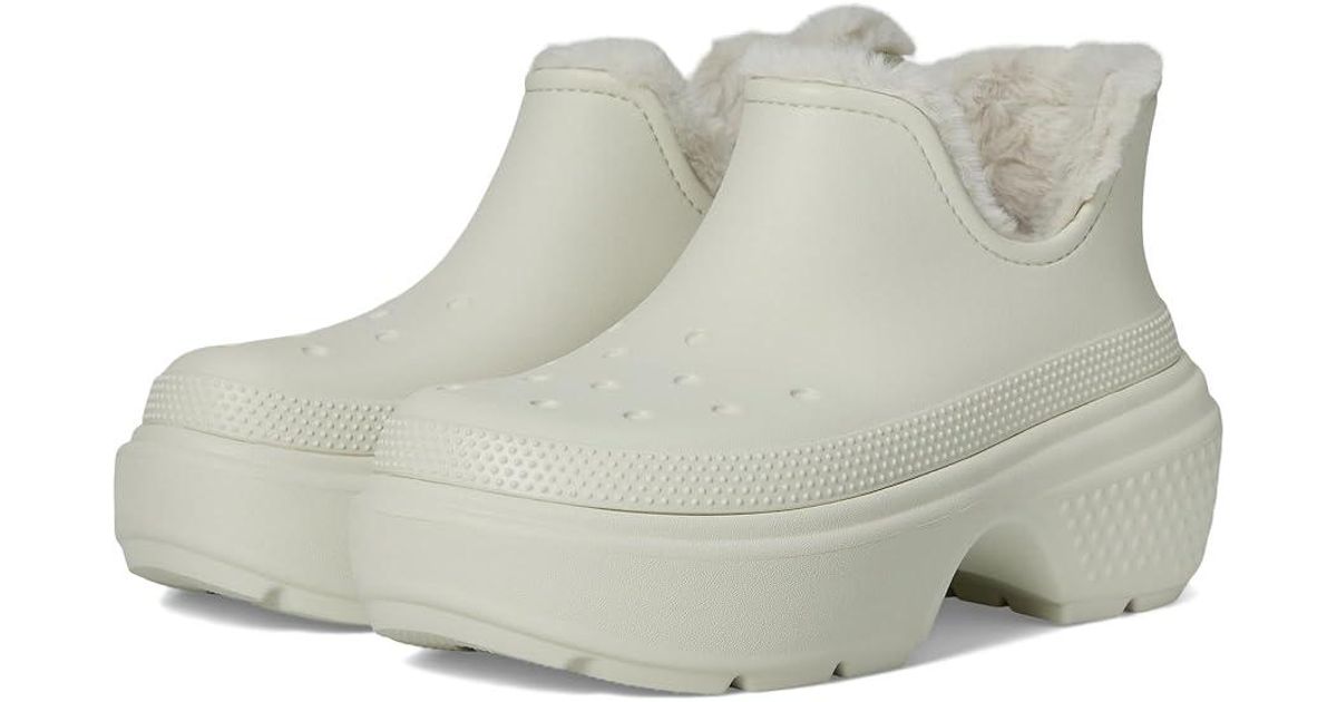 Crocs™ Stomp Lined Shorty Boots (Linen/Linen) Boots in Metallic | Lyst