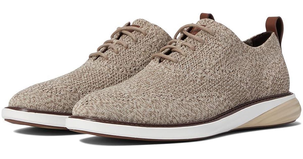 Cole Haan Grand Evolution Stitchlite Oxford (Cement/Walnut) Shoes in ...