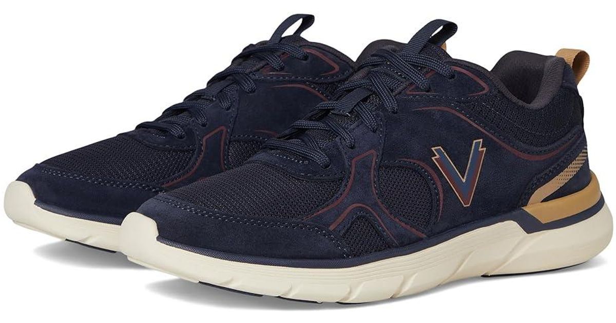 Vionic Walk Parkside Walking Shoes, Suede in Blue | Lyst
