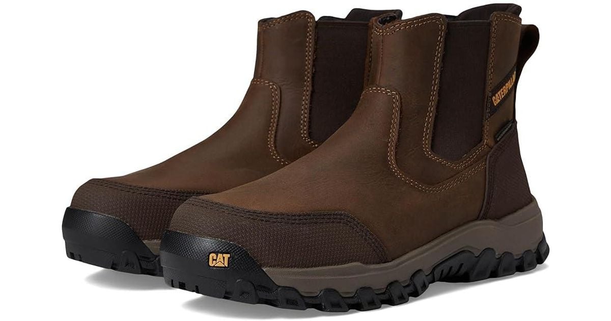 Caterpillar Threshold Rebound Chelsea Wp St Work Boots 12 D in Brown ...