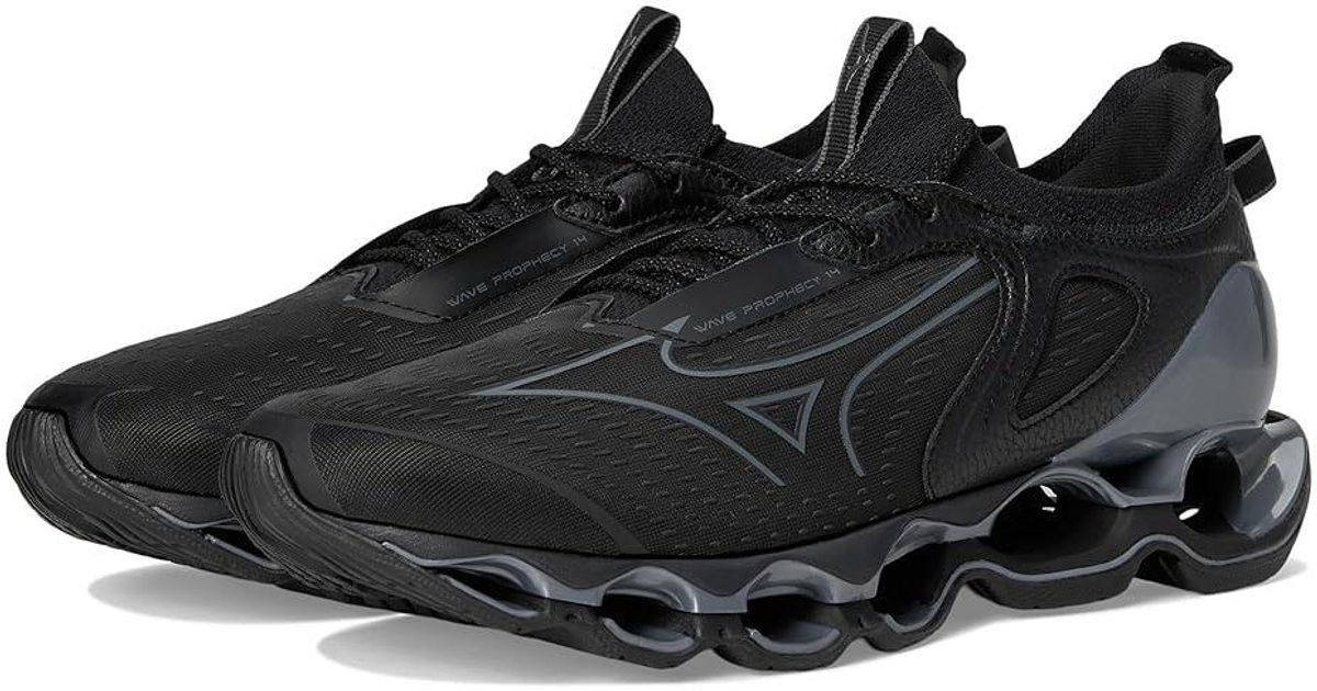 Mizuno Wave Prophecy 14 Running Shoes/Dark Shadow 9 D in Black for Men ...