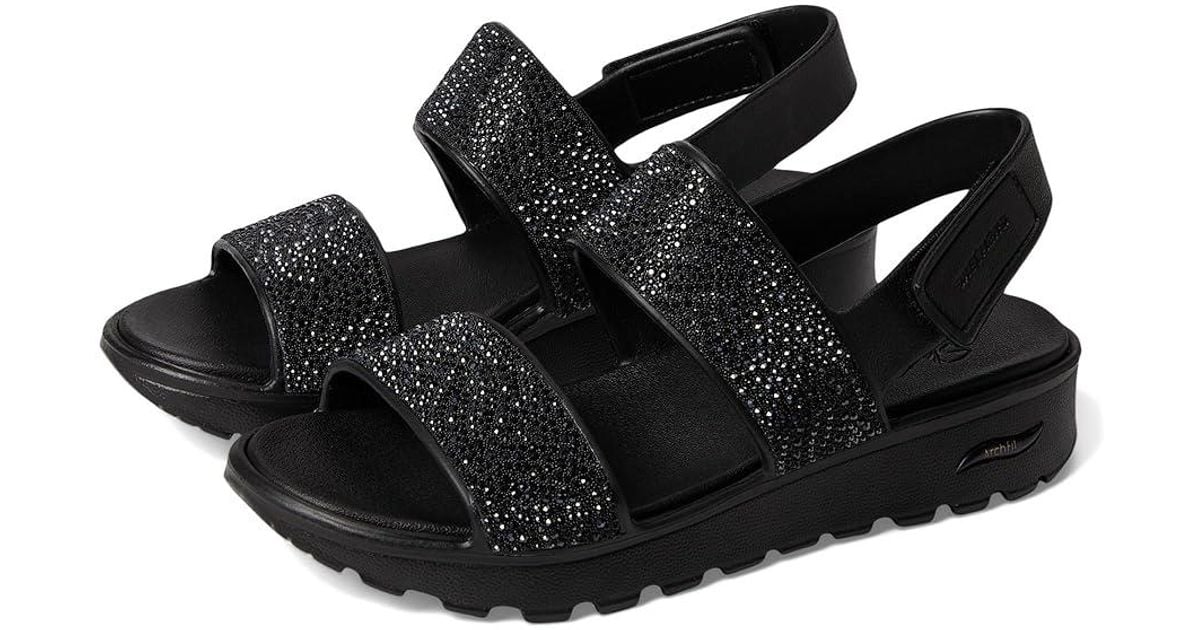 Skechers Foamies Arch Fit Footsteps Double Band With Rhinestones ...