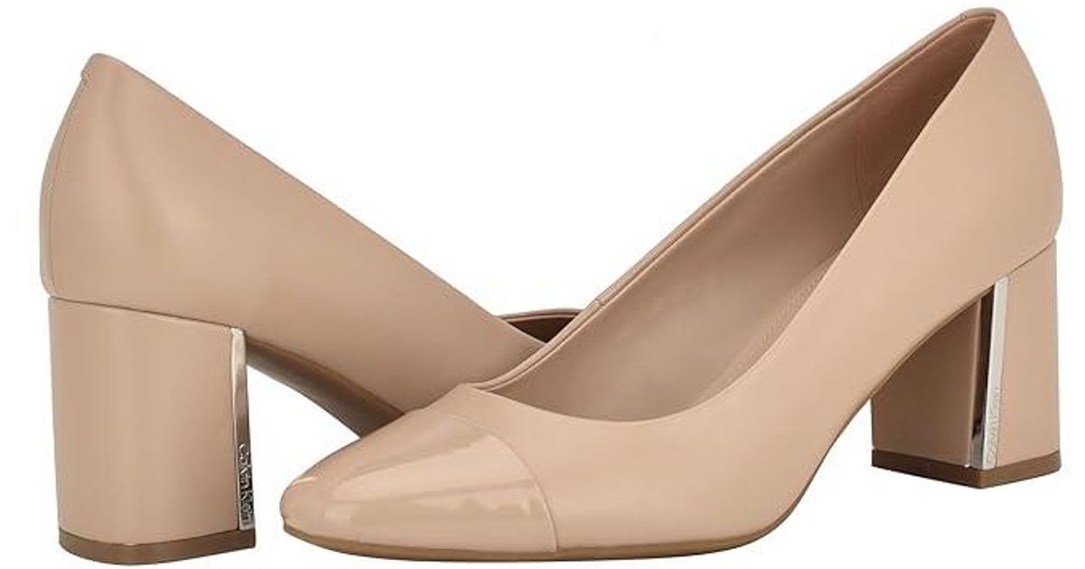 Calvin Klein Umelia (Light Natural) High Heels in White | Lyst