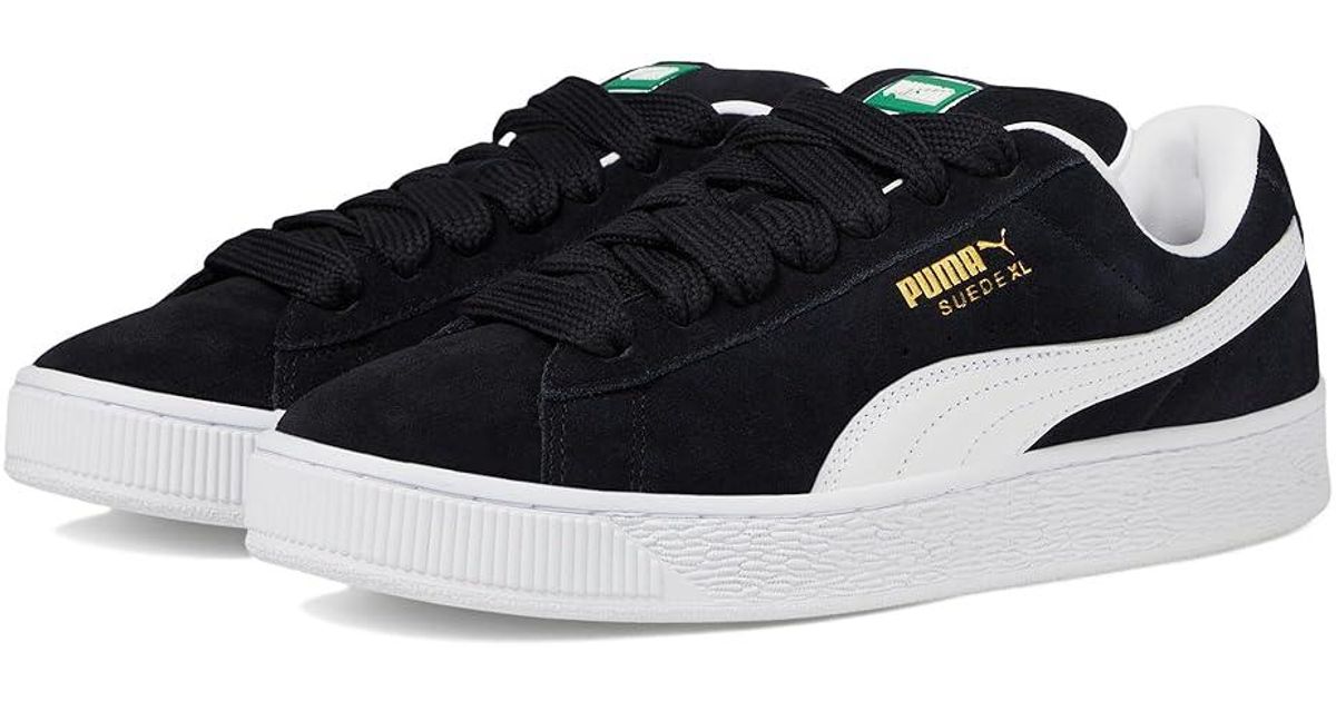 PUMA Suede Xl (/) Lace Up Casual Shoes in Black for Men | Lyst