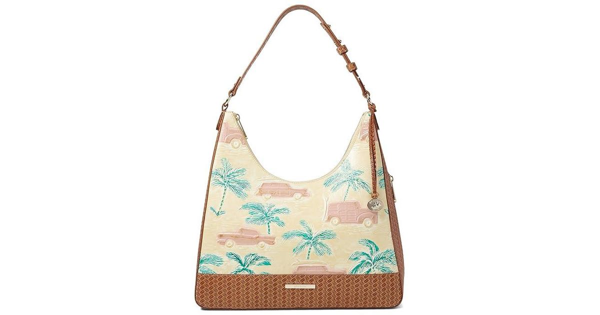 Brahmin Tabitha Satchel Shoulder Handbags, Leather in Black | Lyst