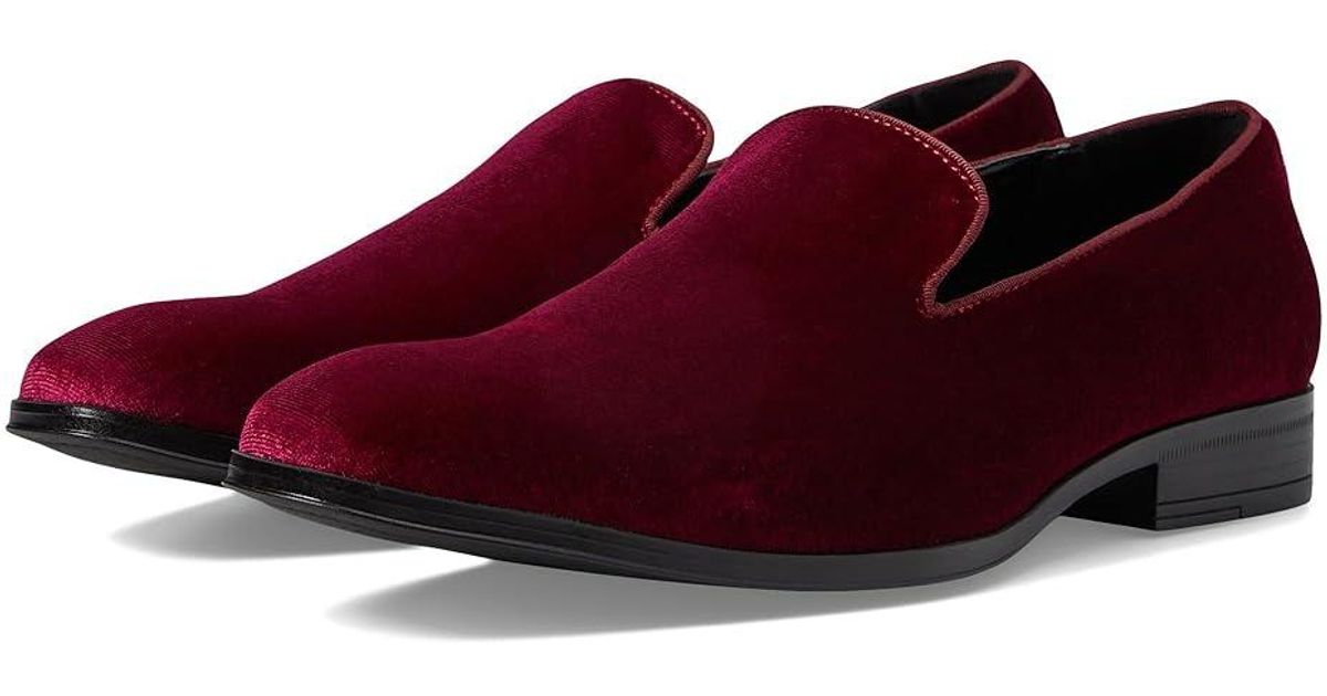 Stacy Adams Savian Velour Slip-On Lace Up Wing Tip Shoes, Mesh/Rubber ...