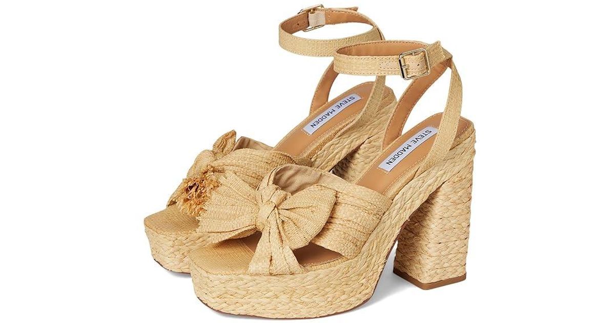 Steve Madden Romey High Heels in Metallic | Lyst