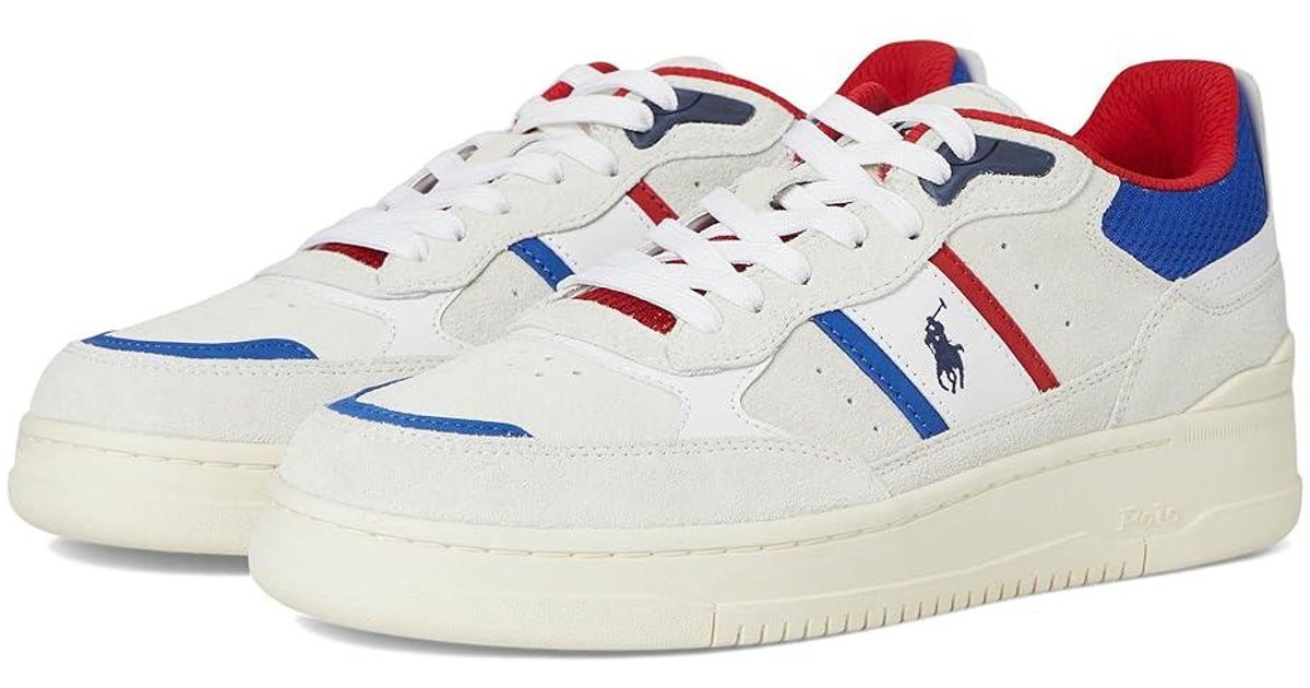 Polo Ralph Lauren Master Sport 125 Shoes Bianco/Royal/ 7.5 D in White ...