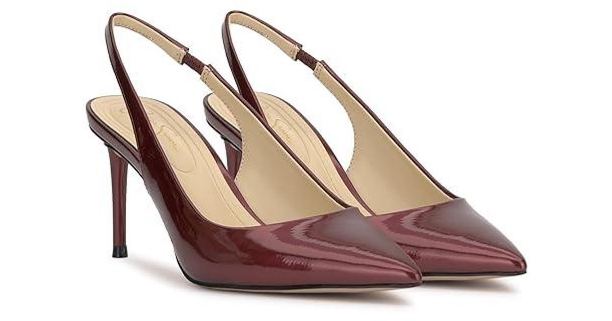 Jessica Simpson Souli Classic Slingback Pump (Oxblood) High Heels in ...