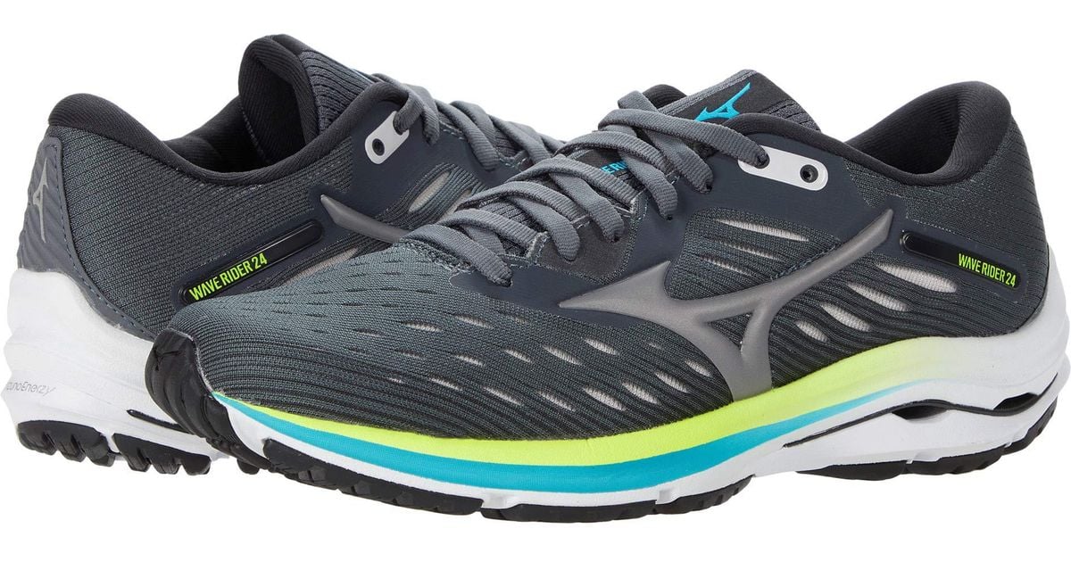 Mizuno Rubber Wave Rider 24 in Gray - Lyst