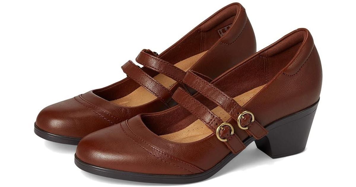 Clarks Emily 2 Jane ( Leather) High Heels in Brown | Lyst