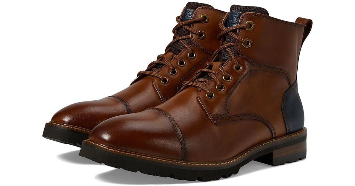 Florsheim Renegade Cap Toe Boot (Cognac) Boots in Brown for Men | Lyst