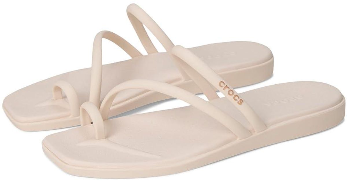 Crocs™ Miami Toe Loop Sandal Sandals in White | Lyst
