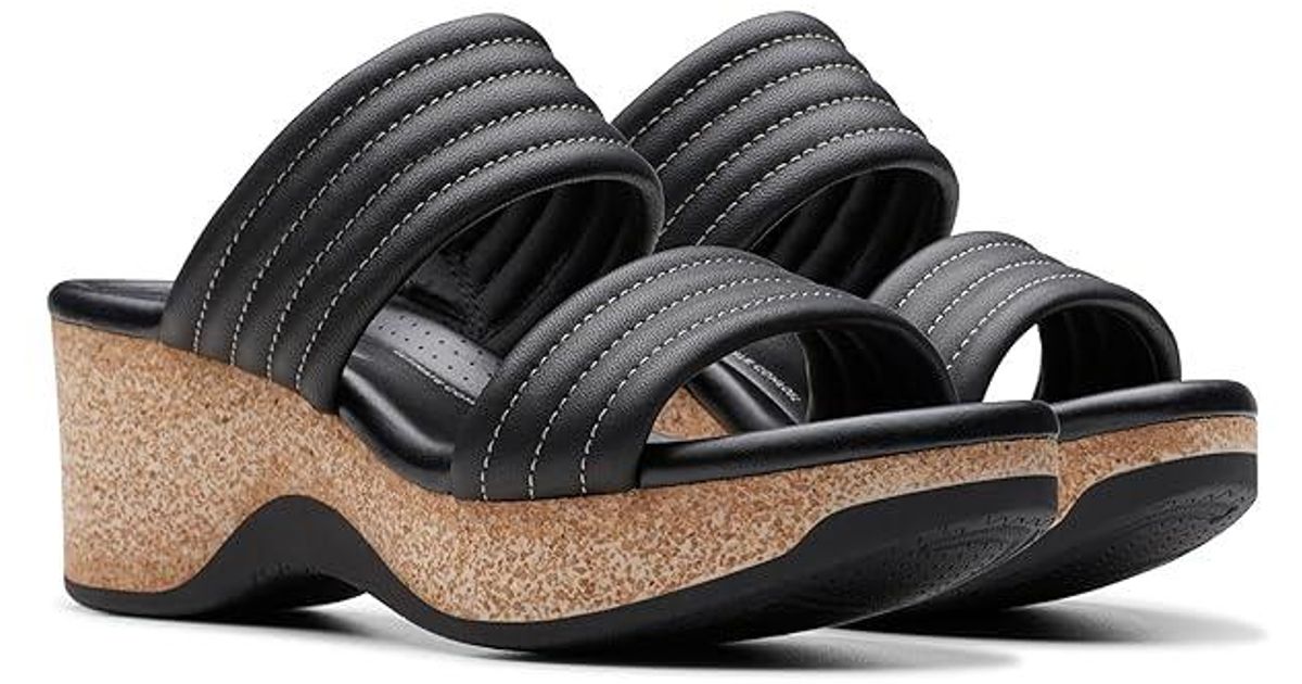 Clarks Chelseah Path ( Leather) Sandals in Black | Lyst