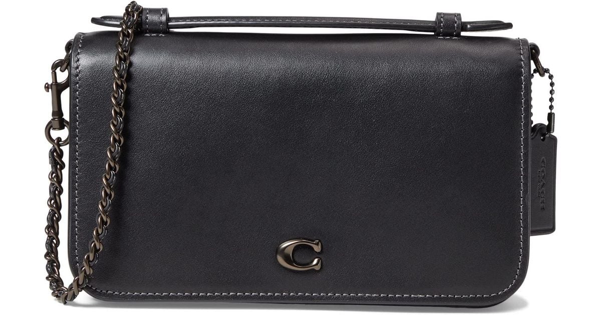 COACH Refined Calf Leather Bea Crossbody in Black | Lyst