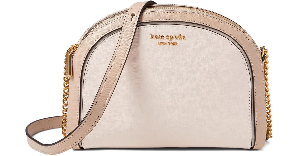 Kate Spade Morgan Color-blocked Saffiano Leather Double Zip Dome ... Kate Spade Morgan Color-blocked Saffiano Leather Double Zip Dome ...