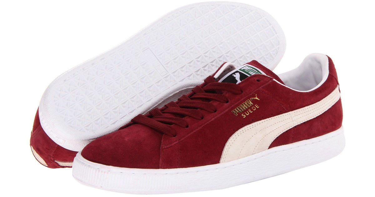 PUMA Suede Classic in Burgundy (Red) - Save 27% - Lyst