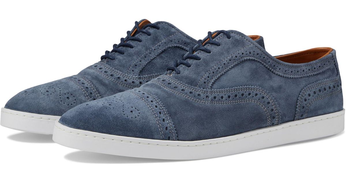 Allen Edmonds Strand Sneak Cap Toe Oxfords in Blue for Men | Lyst