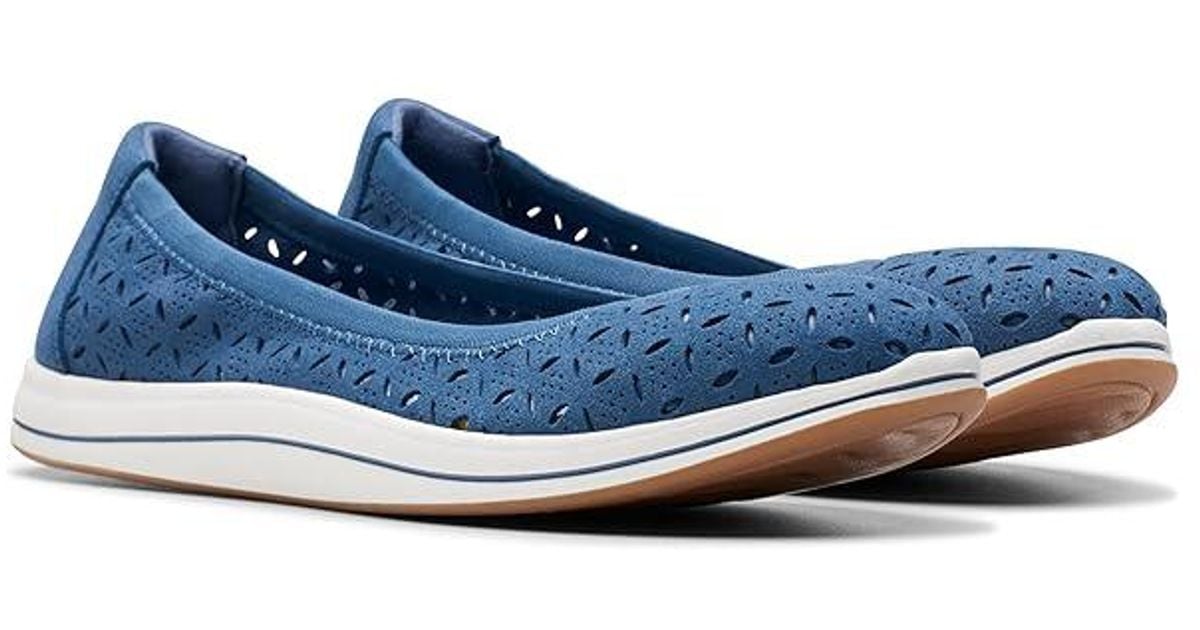 Clarks Breeze Roam ( Textile) Flat Shoes in Blue | Lyst
