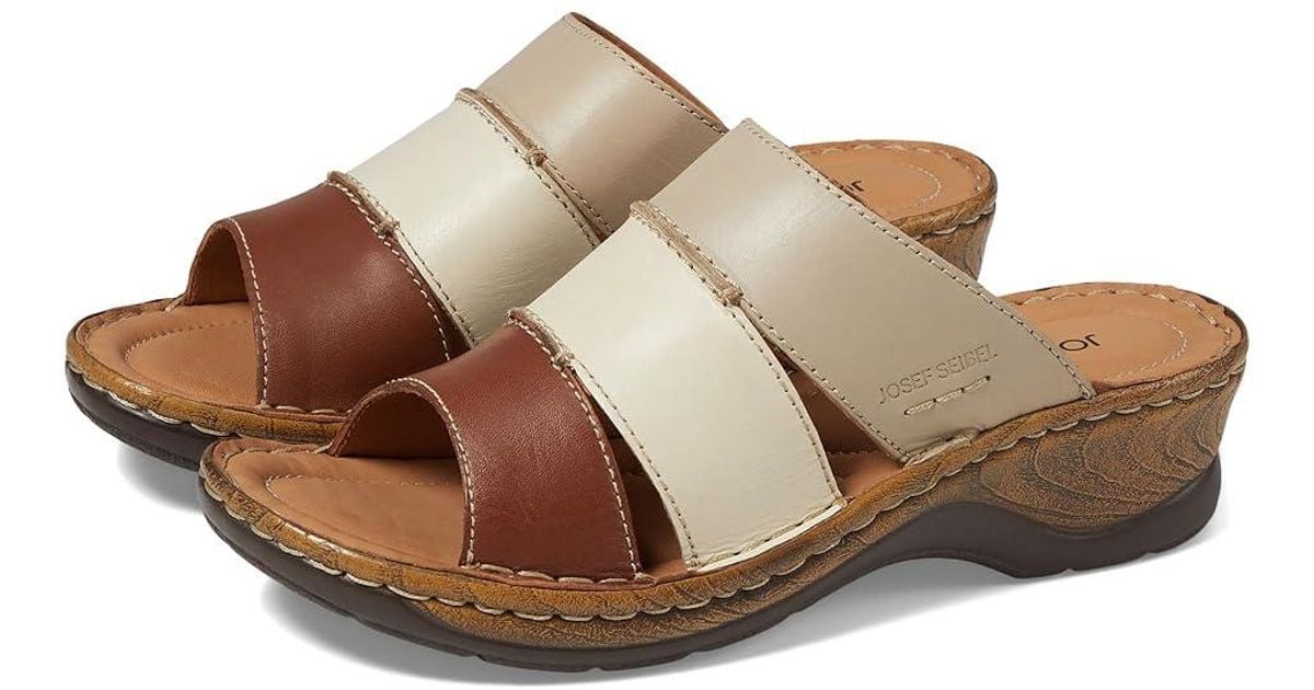 Josef Seibel Catalonia 86 Shoes Cognac/Multi Nappa, Leather in Brown | Lyst