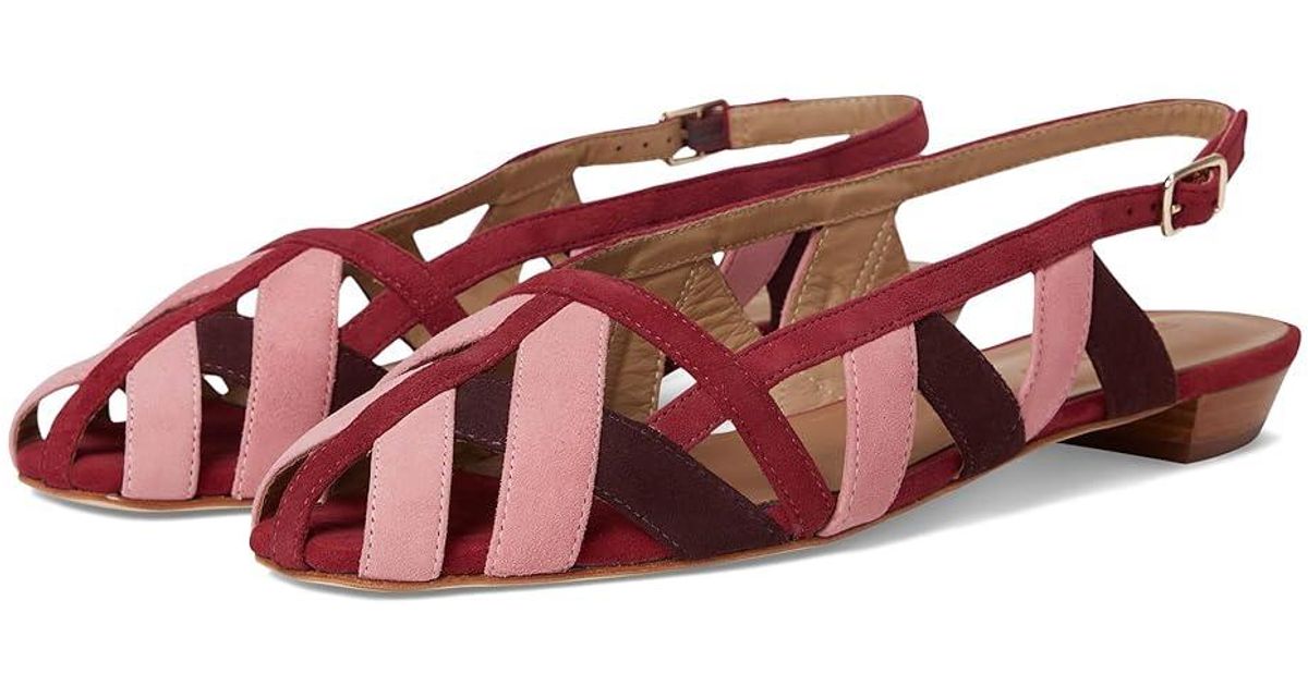 Bernardo Glinda High Heels Rosewood/Petal/Aubergine, Leather in Red | Lyst
