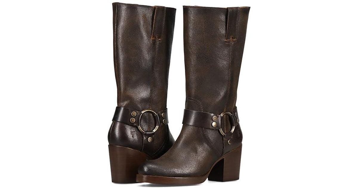 Frye Jean Harness Boots 11 B in Black | Lyst