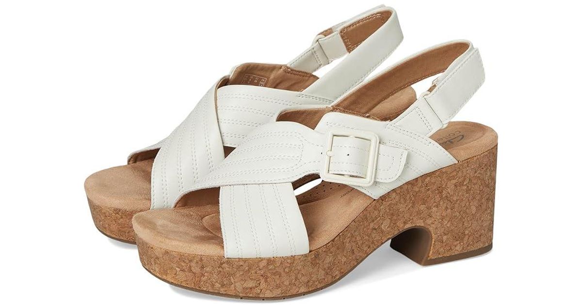 Clarks Nerisa West Sandals 12 B in Metallic | Lyst