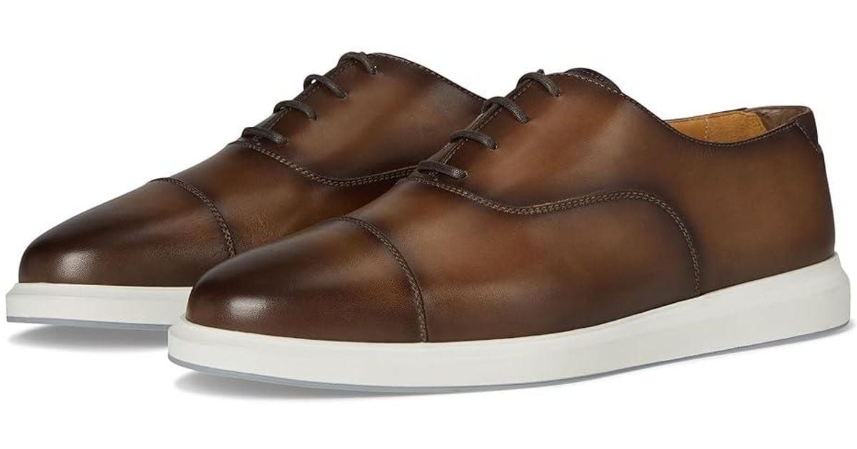 Magnanni Orion Cap Lace-Up Boots, Leather in Brown for Men | Lyst