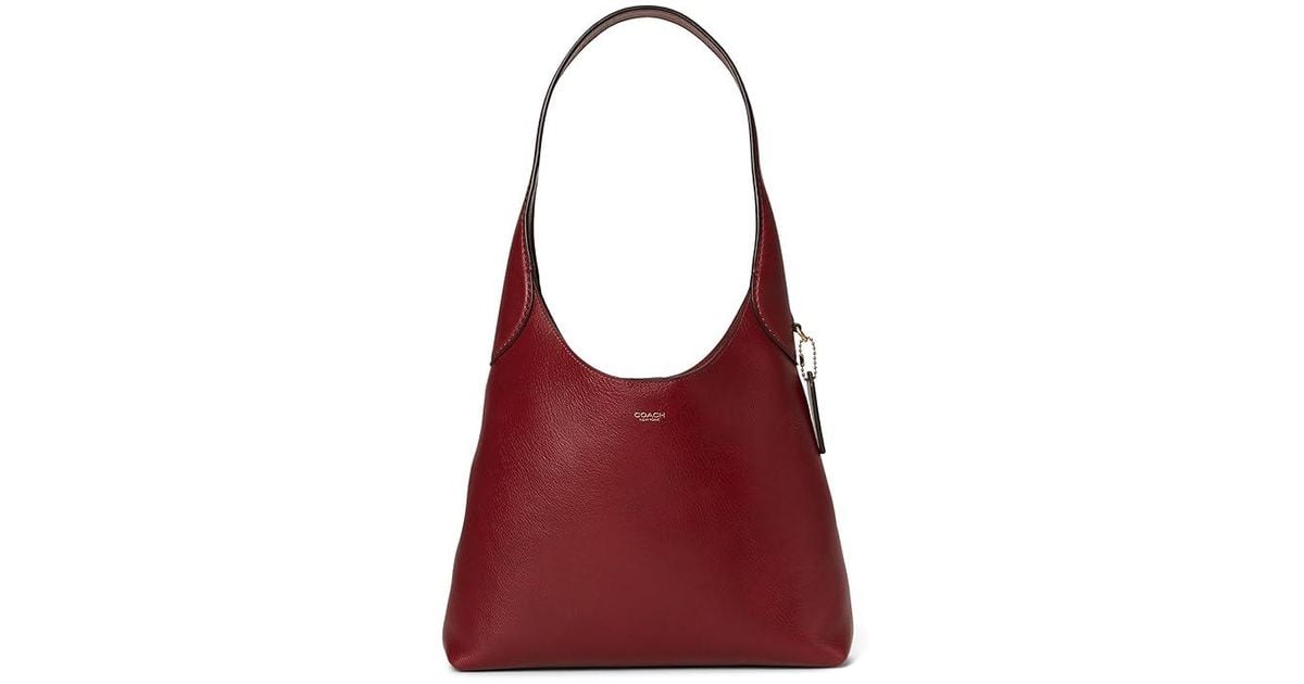 COACH Brooklyn Shoulder Bag 28 (Dark Ruby) Shoulder Handbags in Red | Lyst