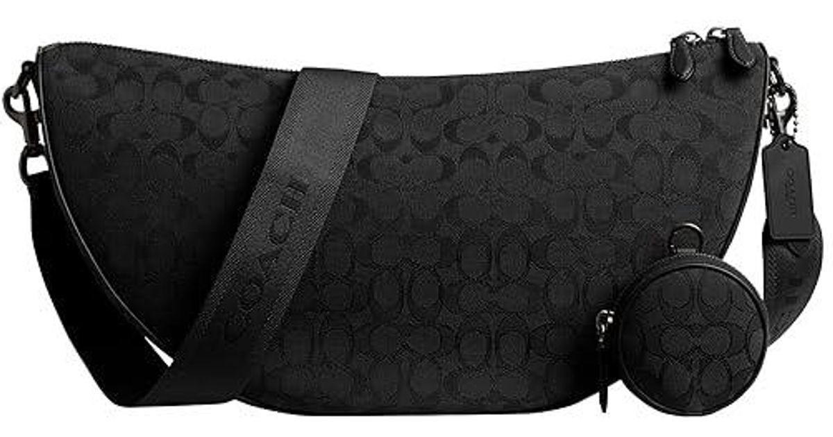 COACH Hall Soft Sling Bag 45 in Black for Men | Lyst