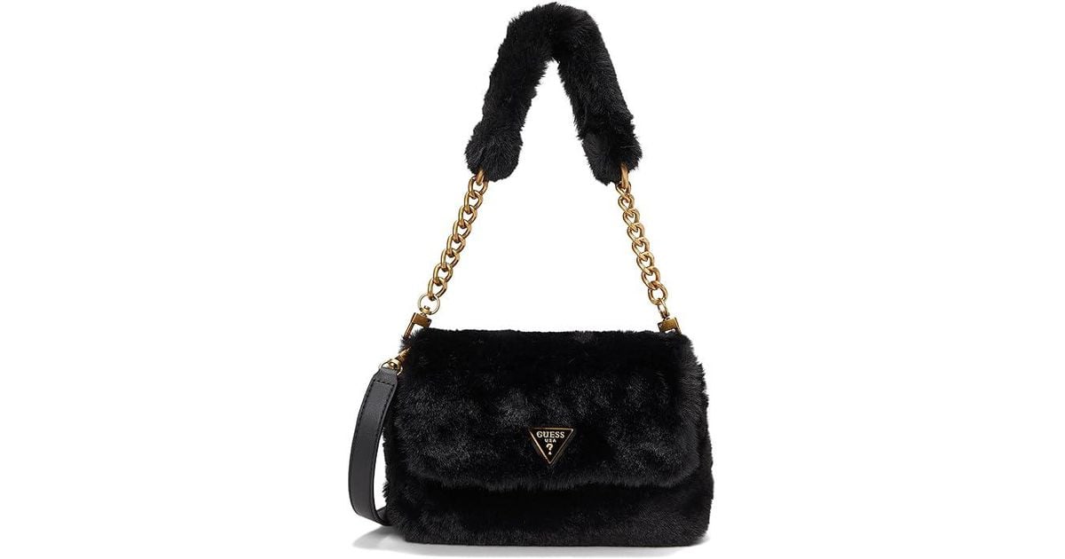 Guess Samia Flap Shoulder Bag () Shoulder Handbags in Black | Lyst