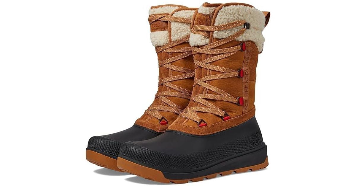 The North Face Shellista V Mid Wp (Timber/Tnf) Shoes in Brown | Lyst