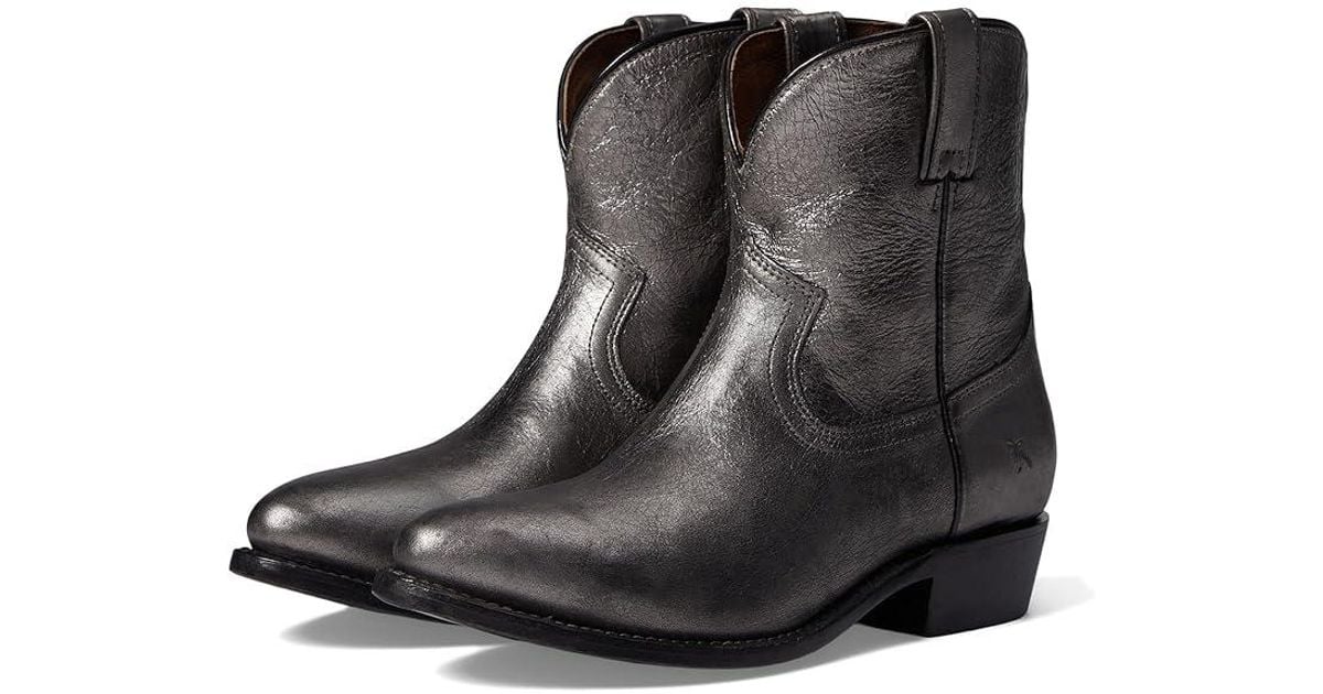 Frye Billy Short (Dark) Cowboy Boots in Black | Lyst