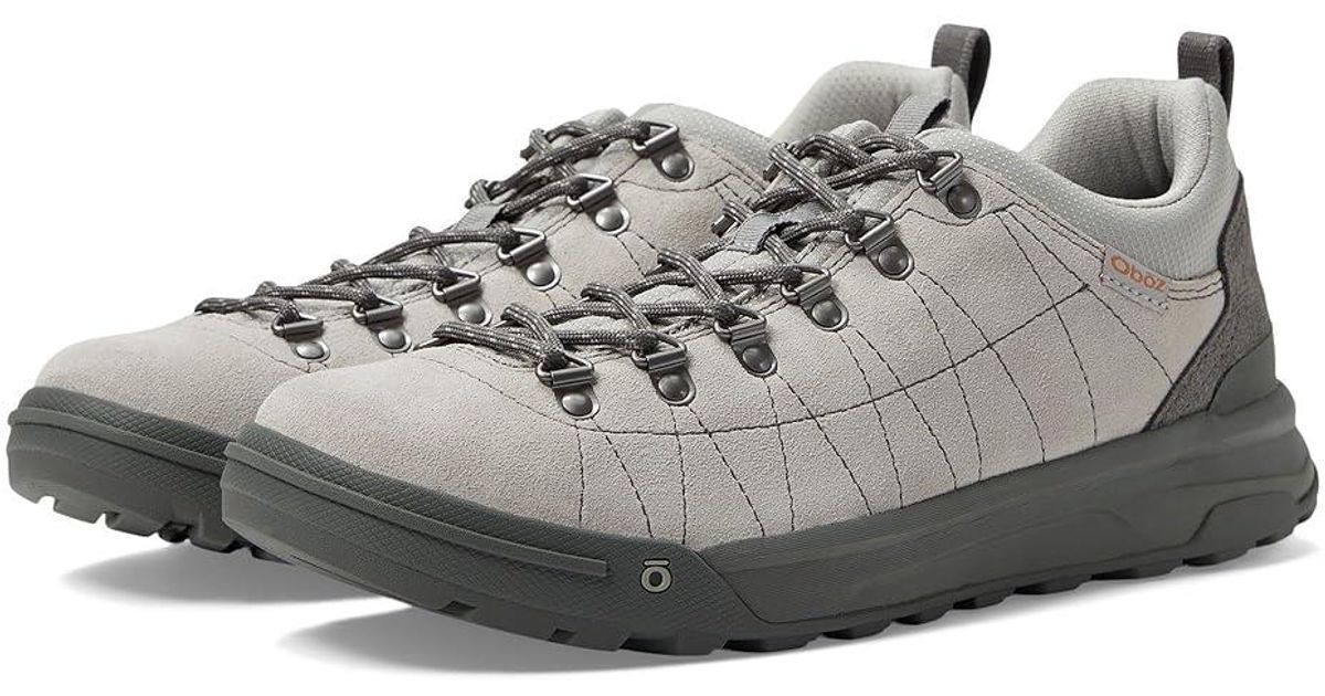 Obōz Beall Low Suede (Drizzle) Shoes in Gray for Men | Lyst