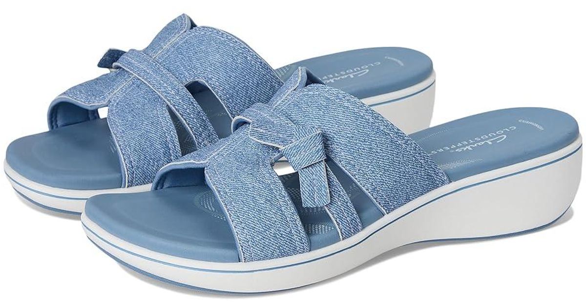 Clarks Breeze Rae Mia Sandals 12 D in Blue | Lyst