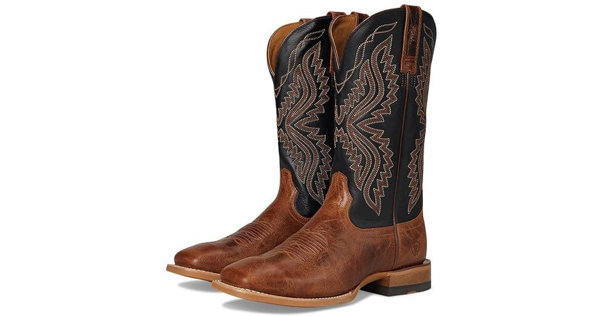 Ariat Baxter Cowboy Boots, Leather in Black for Men | Lyst