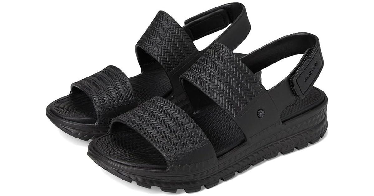 Skechers Foamies Arch Fit Footsteps in Black | Lyst