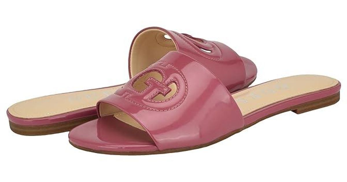 Guess Tashia Sandals, Synthetic in Red | Lyst