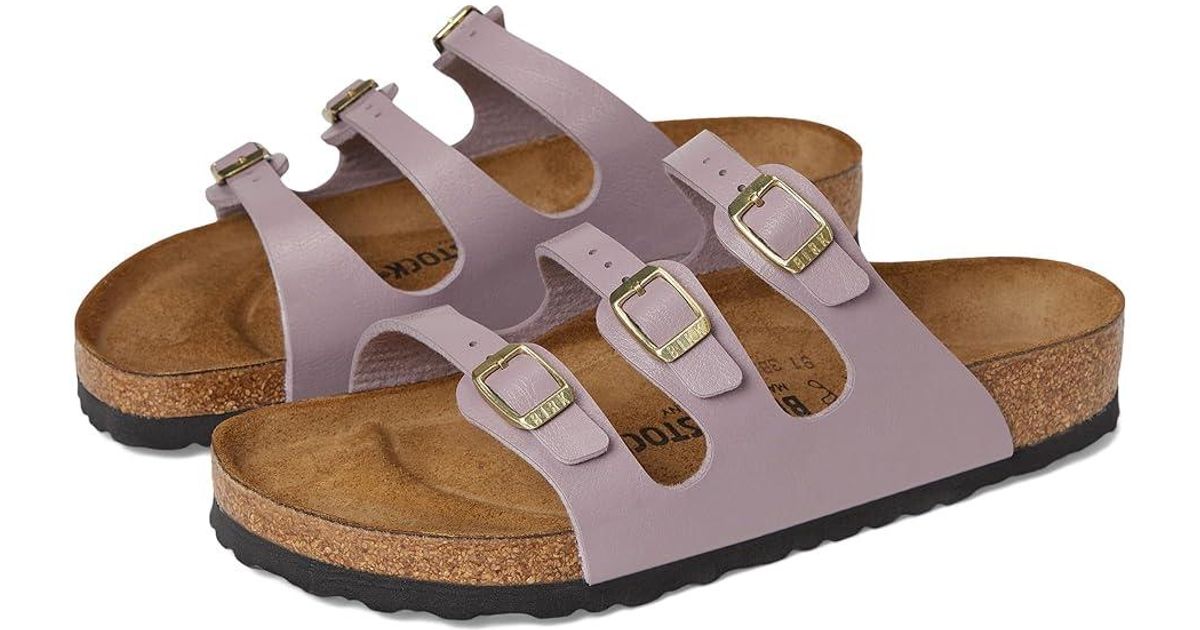 Birkenstock Florida Birko-Flor in Brown | Lyst