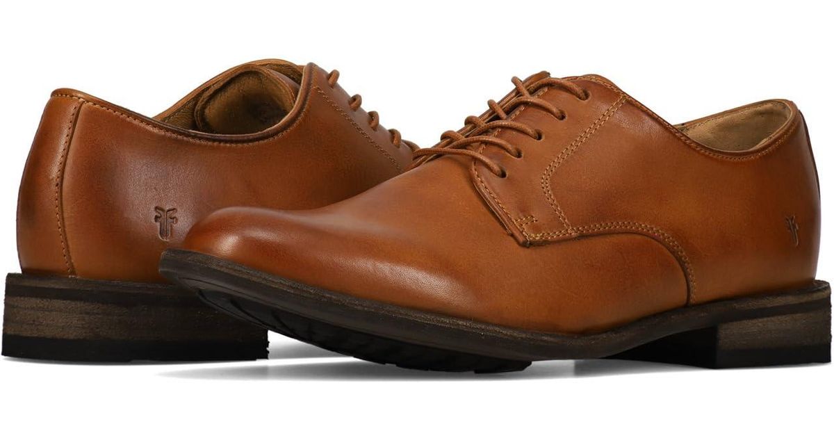 Frye Tyler Flex Oxford (Saddle) Lace Up Wing Tip Shoes in Brown for Men ...