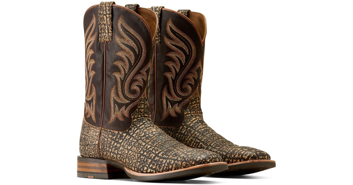Ariat Cattle Call Western Boots in Brown for Men | Lyst