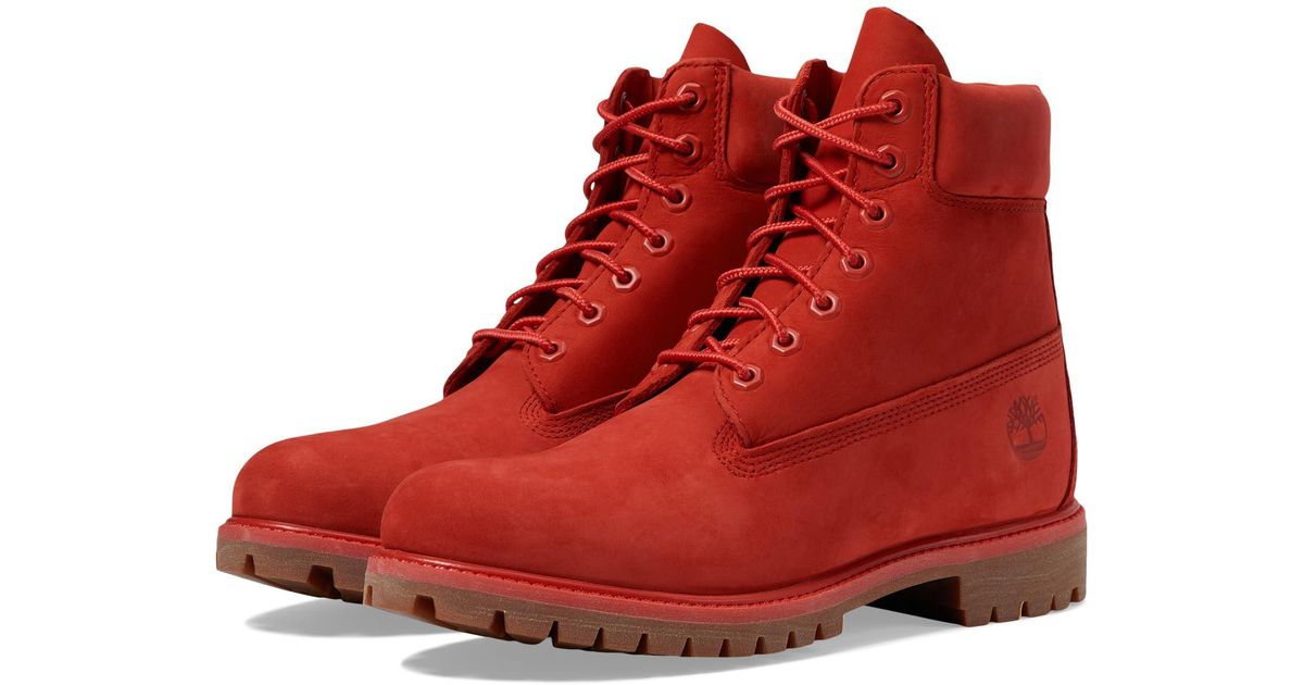 Timberland 50th Anniversary Edition Premium 6-inch Waterproof in Red ...